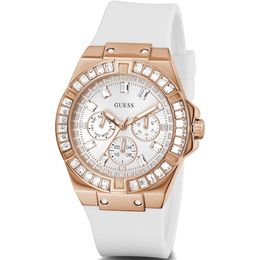 Guess Uhr Damen Gr&ouml;&szlig;e One Size gold / transparent / wei&szlig;