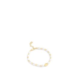 Coach Bracelet 'Signature' female Gold, White size One Size