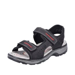 Rieker Hiking Sandals male Black size 46