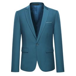 YOUTHUP Suit Jacket male Blue size S