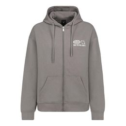 Sublevel Zip-Up Hoodie male Grey size S