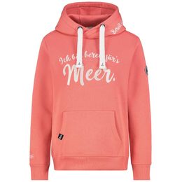 Eight2Nine Sweatshirt Damen Gr&ouml;&szlig;e XXL hellorange / wei&szlig;