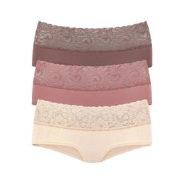 Vivance Panty mehrfarbig Gr. 32/34 f&uuml;r Damen. Mit Spitze. K&ouml;rpernah. Nachhaltig.