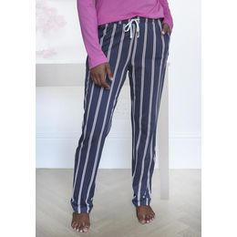 Lascana Pyjamahose grau Gr. 36/38 f&uuml;r Damen. Basic. Nachhaltig.