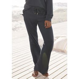 s.Oliver Sweatpants blau Gr. 32/34 f&uuml;r Damen. Mit Bindeband. Bequem. Nachhaltig.