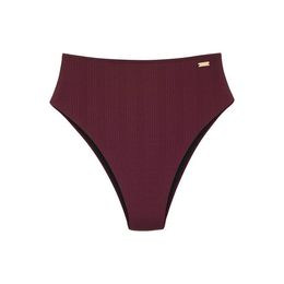Copenhagen Studios Highwaist-Bikini-Hose 'Nela' rot Gr. 40. Nachhaltig.
