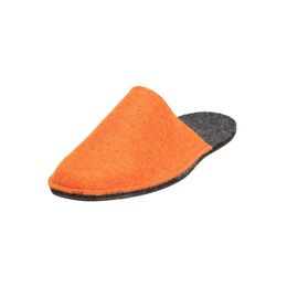 MagicFelt Slippers 'Filzpantoffel MagicFelt Travel 2.0' female Orange size 36/37