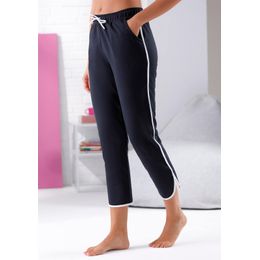 WITT Damen Dehnbund-Hose mit Kontrastpaspeln, marine-wei&szlig;, Gr&ouml;&szlig;e 36/38
