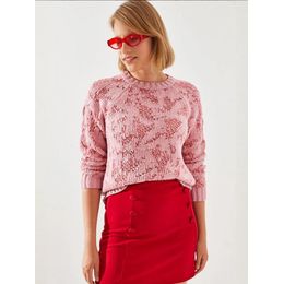 Bianco Lucci Sweater female Pink size S/L