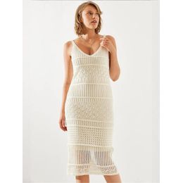 Bianco Lucci Strickkleid Damen Gr&ouml;&szlig;e S/L ecru