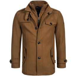 INDICODE JEANS Mantel 'Brandon' Herren Gr&ouml;&szlig;e S camel