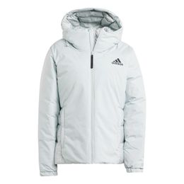 adidas Sportswear Jacke 'Traveer' Damen Gr&ouml;&szlig;e XL/XXL hellgrau / schwarz