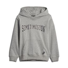 SOMETIME SOON Sweatshirt 'Ocean' Jungen Gr&ouml;&szlig;e 98 grau / schwarz