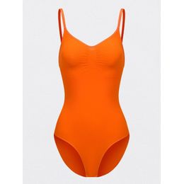 Cfab By Creamy Fabrics Shaping Bodysuit 'Bodysuit Sculpting Shapewear mit Slip' female Orange size S