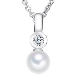 Valero Pearls Necklace female Silver size One Size