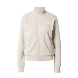 Hummel Athletic Zip-Up Hoodie 'Legacy Poly' female Beige size L
