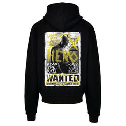F4NT4STIC Sweatshirt 'Batman V Superman Wanted Poster' Herren Gr&ouml;&szlig;e XXL gelb / dunkelgrau / schwarz / wei&szlig;