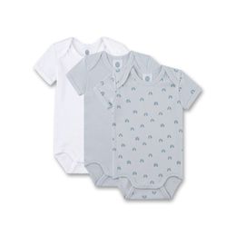 Sanetta Baby-Body Jungen Gr&ouml;&szlig;e 74 blau / pastellblau / wei&szlig;