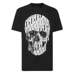Philipp Plein T-Shirt 'Skull' Herren Gr&ouml;&szlig;e 4XL hellgrau / schwarz / wei&szlig;