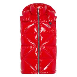 Philipp Plein Vest 'Hexagon' male Red size XXXL