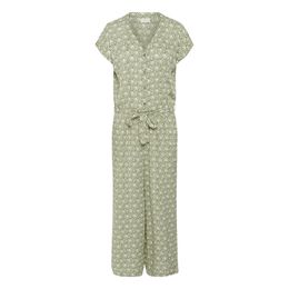 Kaffe Jumpsuit 'Mira' Damen Gr&ouml;&szlig;e XXL beige / gr&uuml;n