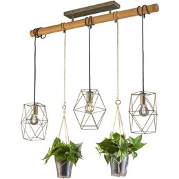 Trio LEUCHTEN Pendelleuchte "Plant", grau (nickelfarben), 3, H: 150cm, Leuchten, Pendelleuchte