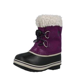 Sorel Snowboots 'Yoot Pac' Jungen Gr&ouml;&szlig;e 40/42 dunkellila / schwarz / wei&szlig;