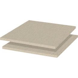 Einlegeboden OTTO HOME "Onyx, aus FSC-zertifiziertem Holzwerkstoff, Made in Europe", beige (beige matt stoffdekor), B:43cm H:2cm T:50cm, Holzwerkstoff, Einlegeb&ouml;den, Einlegeboden, jeweils 2 St&uuml;ck, in den Breiten 43 oder 88cm