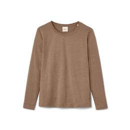 Nah/Studio Longsleeve - nachhaltige Baumwolle - Gr. XS - braun