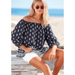 Vivance Bluse 'Car' Damen Gr&ouml;&szlig;e XS navy / mischfarben