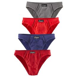 Le Jogger Minislips Herren Gr&ouml;&szlig;e M blau / grau / rot / feuerrot
