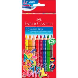Buntstift Faber-Castell "Buntstift Jumbo Grip Promotionetui 10er", Kinder, bunt, Holz, Stifte