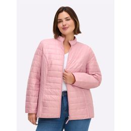 sheego Gro&szlig;e Gr&ouml;&szlig;en Steppjacke leicht wattiert, rosenquarz, Gr&ouml;&szlig;e 44 - Damen