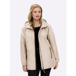 sheego Gro&szlig;e Gr&ouml;&szlig;en &Uuml;bergangsjacke in Microfaser-Qualit&auml;t, elfenbein, Gr&ouml;&szlig;e 46 - Damen