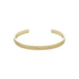 Armspange Fossil "Schmuck Geschenk Edelstahl Armschmuck SADIE", gold (gelbgoldfarben), Armb&auml;nder, Damen, Edelstahl, Armspange
