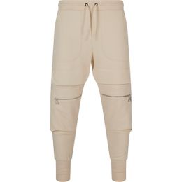 Jogginghose 2Y STUDIOS "2Y Studios Herren 2Y Cargo Sweatpant", Herren, Gr. S, US-Gr&ouml;&szlig;en, beige, 98% Baumwolle, 2% Elasthan, unifarben, normal, Hosen Jogginghose