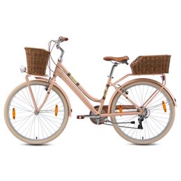 Cityrad Bikestar Gr. 41, lila, Fahrr&auml;der, Damen, 41cm, 26 Zoll (66,04cm), f&uuml;r Damen, Kettenschaltung
