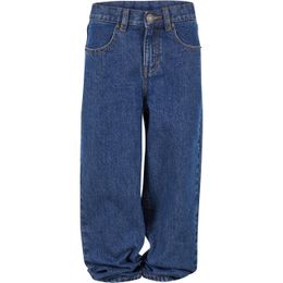 Bequeme Jeans Urban Classics "Urban Classics Herren Boys 90's Jeans", Jungen, Gr. 158/164, Normalgr&ouml;&szlig;en, midindigo washed, 100% Baumwolle, unifarben, Jeans