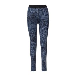 comma, comma casual identity Leggings Damen Gr&ouml;&szlig;e XXL blau / schwarz