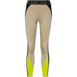 Puma Sporthose Damen Gr&ouml;&szlig;e L beige / limette / schwarz / wei&szlig;