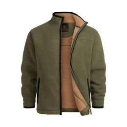 INDICODE Jeans Fleece Jacket 'Emilos' male Green size M
