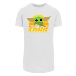 F4NT4STIC Shirt 'The Mandalorian Baby Yoda Retro' male White size L