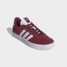 Sneaker adidas Sportswear "VL COURT 3.0", Herren, Gr. 42,5, rot (shadow rot, ftwr wei&szlig;, shadow rot), Leder, Synthetik, Schuhe Sneaker, inspiriert vom Design des adidas samba