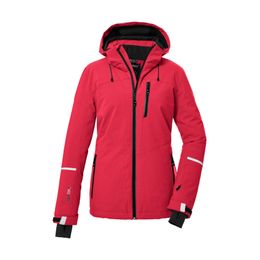 Skijacke Killtec "KSW 81 WMN SKI JCKT", Damen, Gr. 40, rot, Obermaterial: 100% Polyester;Futter: 100% Polyester;F&uuml;llung: 100% Polyester, Jacken Skijacke, Wasserdichte, atmungsaktive Winterjacke mit abnehmbarer Kapuze