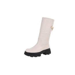 Ital-Design Stiefel Damen Gr&ouml;&szlig;e 41 beige Winterschuhe