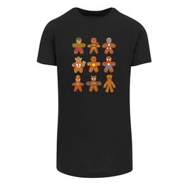 F4NT4STIC T-Shirt 'Marvel Universe Christmas Lebkuchen Avengers' Herren Gr&ouml;&szlig;e 4XL blau / braun / rot / schwarz