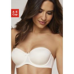 Multiway-BH s.Oliver, Damen, Gr. 85, Cup C, beige (creme), Microtouch, Obermaterial: 60% Polyamid, 35% Polyester, 5% Elasthan, Basic, BHs Multiway-BH, mit B&uuml;gel und vielen Tragevarianten, Basic Dessous