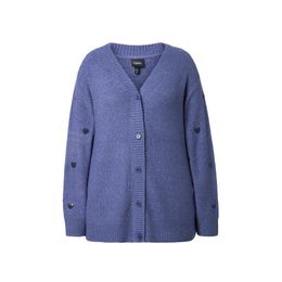 Ulla Popken Knit Cardigan female Blue size 58-60