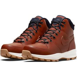 Schn&uuml;rboots Nike Sportswear "MANOA LEATHER SE", Herren, Gr. 41, rot (rotbraun), Leder, Schuhe Schn&uuml;rboots