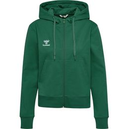 Hummel Athletic Zip-Up Hoodie 'GO 2.0' female Green size XL